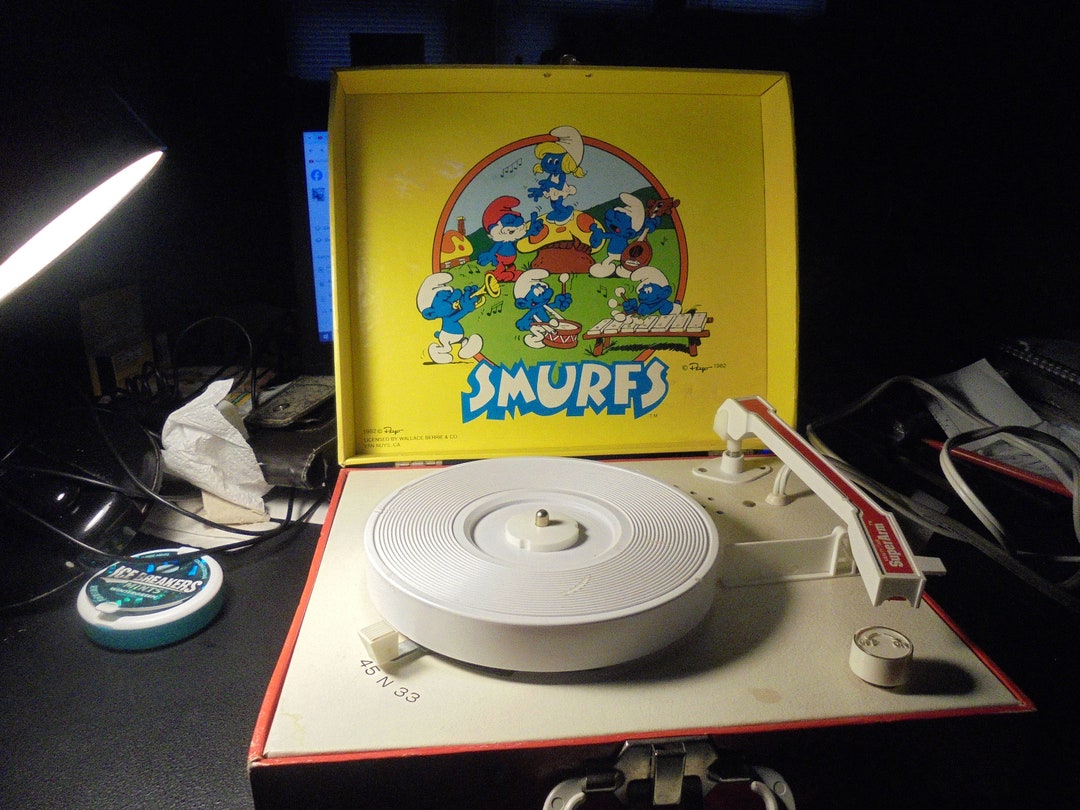 1982 SMURFS RECORD PLAYER Tested and Working 30.00 Obo - Etsy