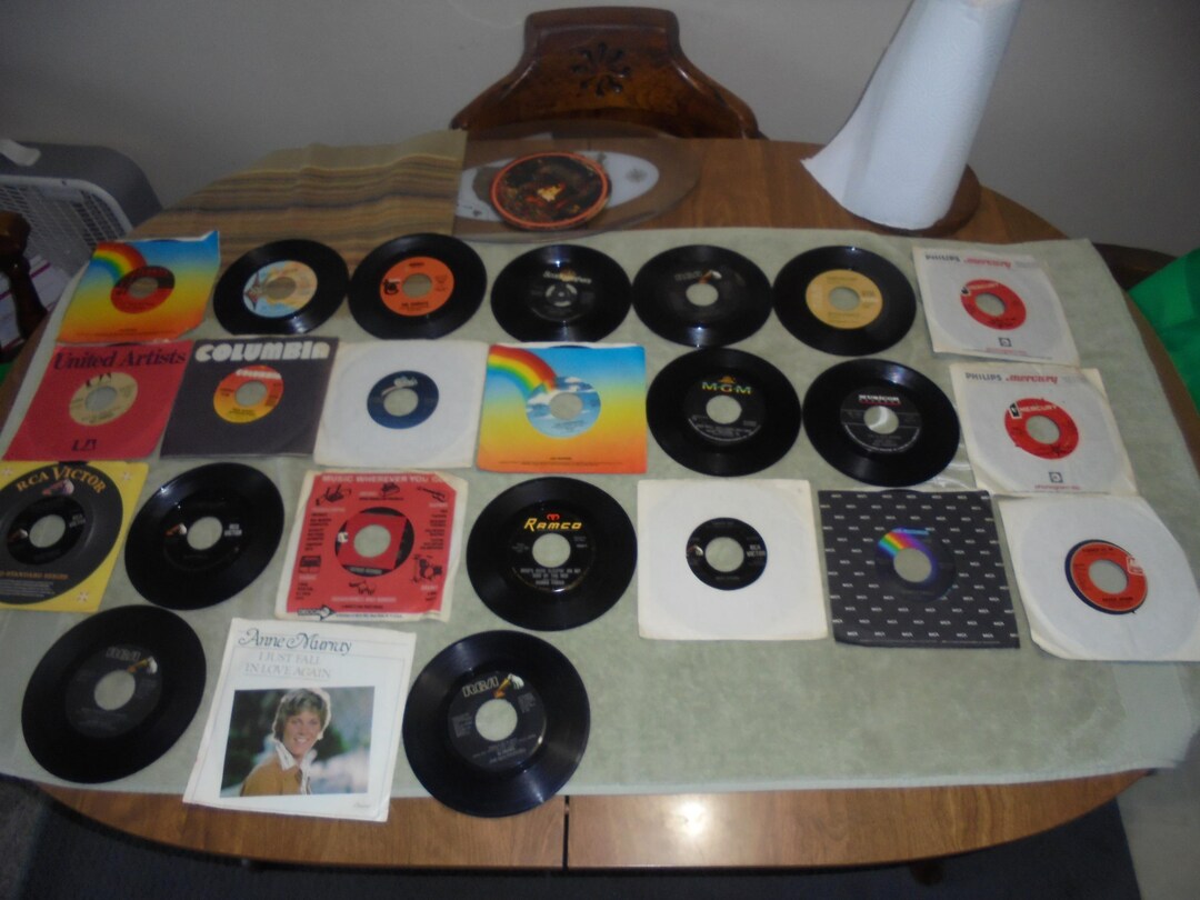 45 RPM RECORDS LOT of 24! Various Genres! 45.00 Shipped!! Wow!! - Etsy