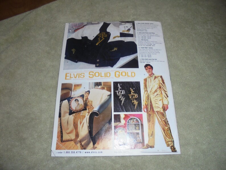 ELVIS PRESLEY Merchandise Catalog, 2002! Rarely Seen! 20.00 Shipped ...