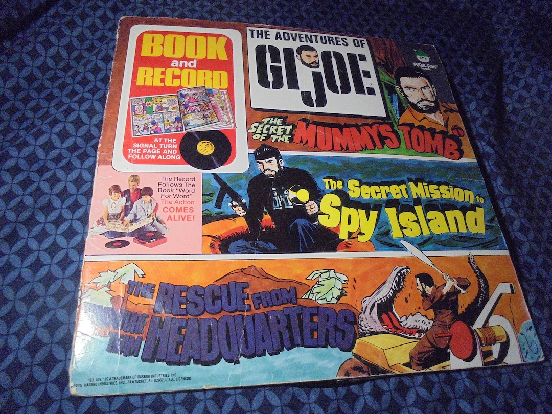 Rare 1975 ADVENTURES of G.I. JOE Book & Record Set LP 35.00 Obo - Etsy