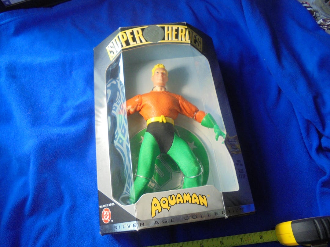DC Super Heroes AQUAMAN 1999 Hasbro Mego-like! MIB! 40.00 Shipped!! - Etsy
