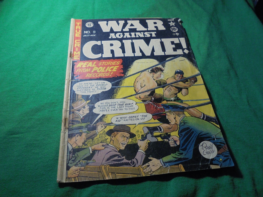 1949 WAR AGAINST CRIME # 9! Good! Johnny Craig Cover! 65.00 Shipped! - Etsy
