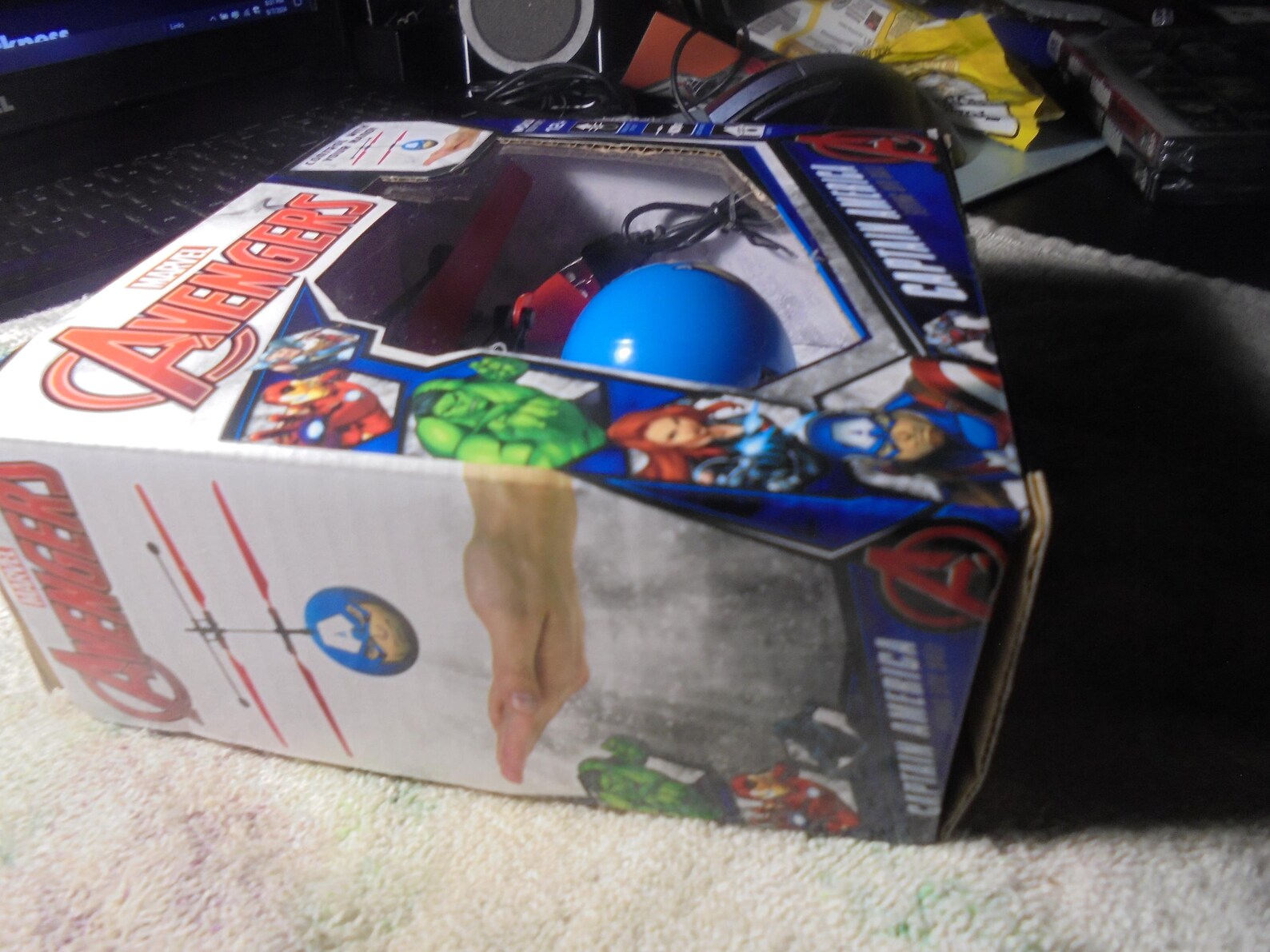 Avengers CAPTAIN AMERICA UFO Hovering Ball New 22.00 Shipped - Etsy