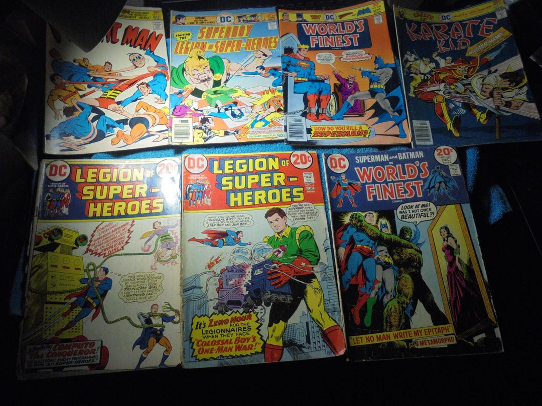 1970's DC SUPERHEROES COMICS Lot! Plastic Man! World's Finest! Legion ...
