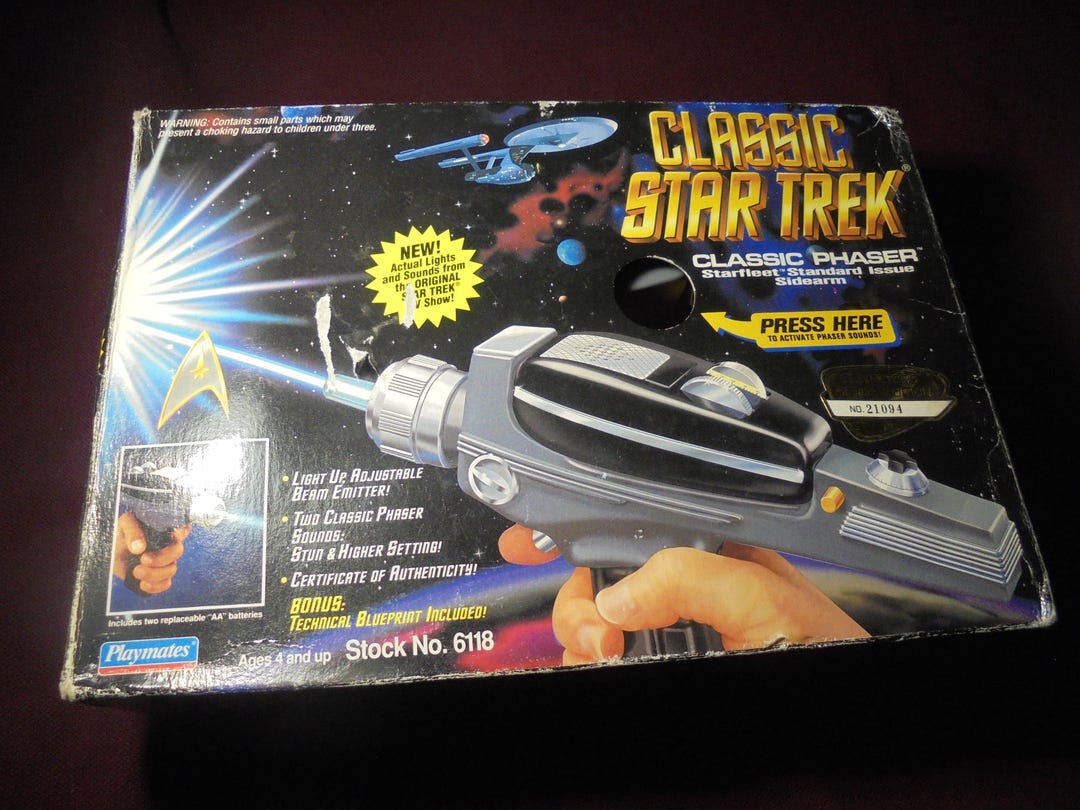 STAR TREK Classic PHASER Tested and Works Complete and Cool 35.00 ...