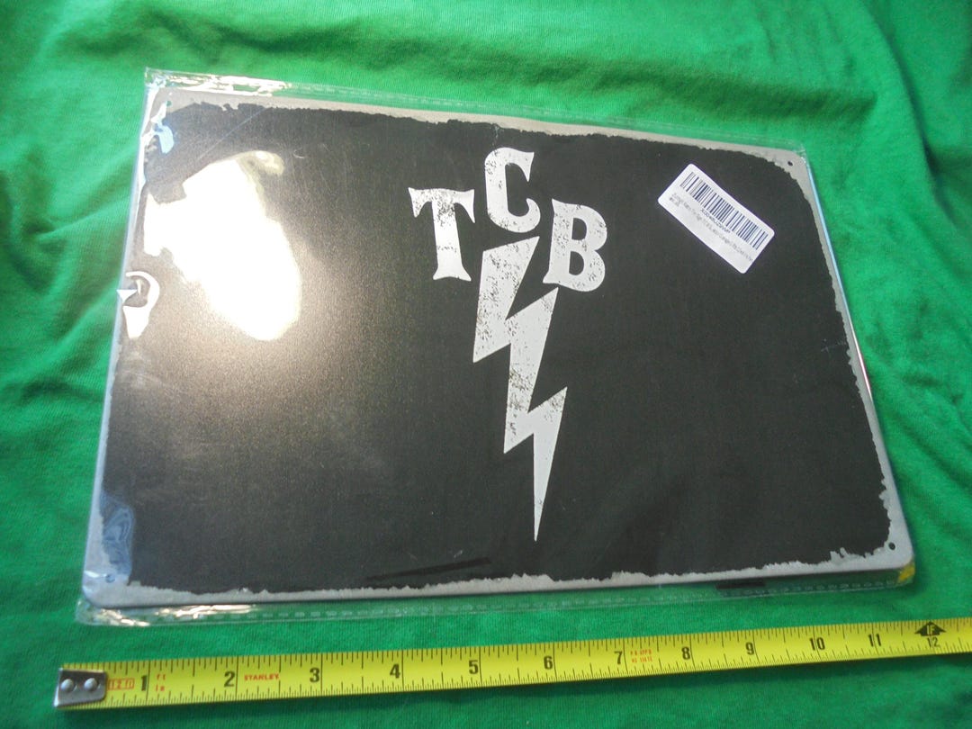 ELVIS Presley's" Tcb" Metal Sign! Still Sealed!! 15.00 Shipped!! - Etsy