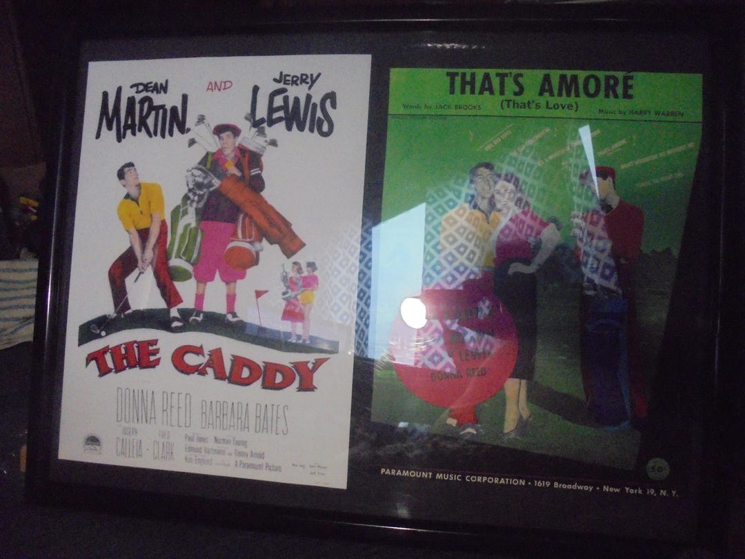 1953 - Dean & Jerry's THE CADDY Lobby Poster and That's Amore Sheet ...
