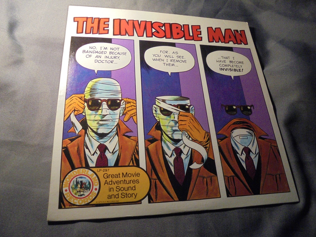 RARE 1973 "the INVISIBLE Man" Lp Record!! Wally Wood Artwork ...