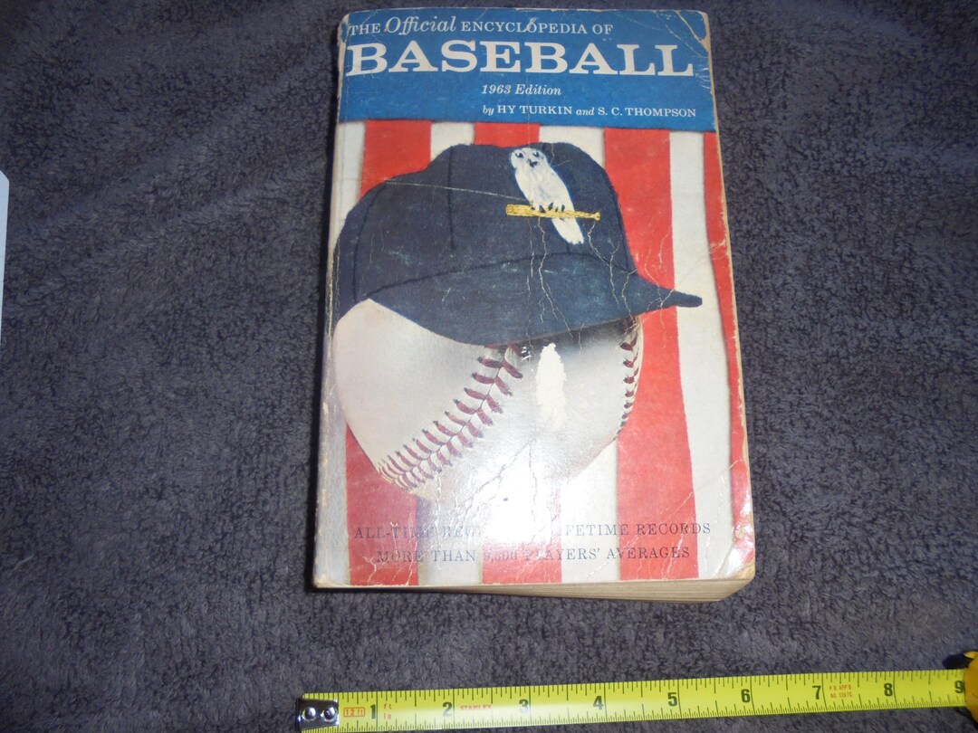 1963 Edition! MLB Official ENCYCLOPEDIA of BASEBALL! 12.00 Shipped! - Etsy