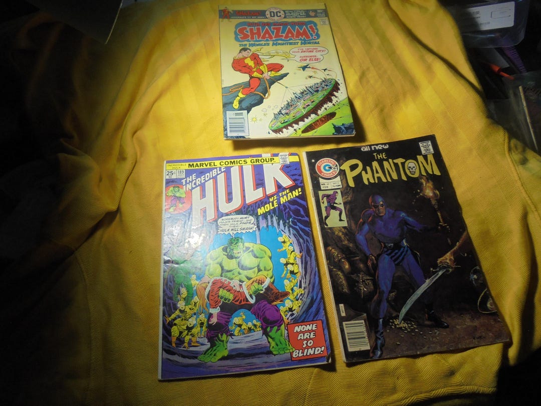 HULK 189, the PHANTOM 69 & SHAZAM 24 Bronze Age Lot 15.00 Obo - Etsy
