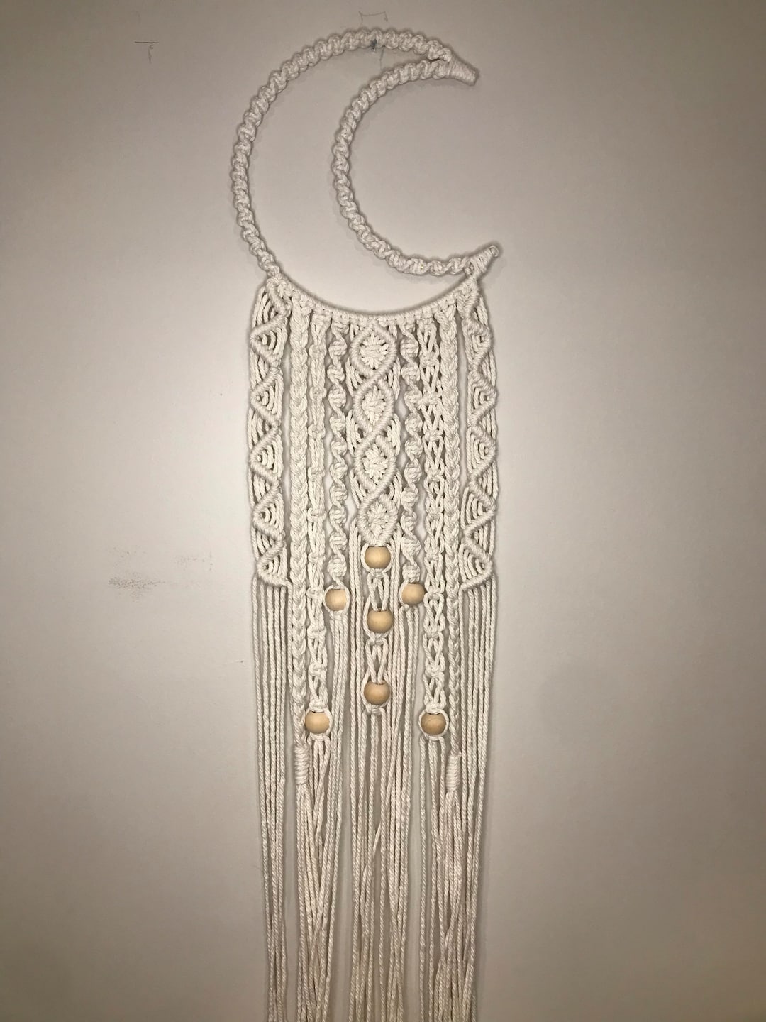 Macrame Moon Wall Hanging - Etsy