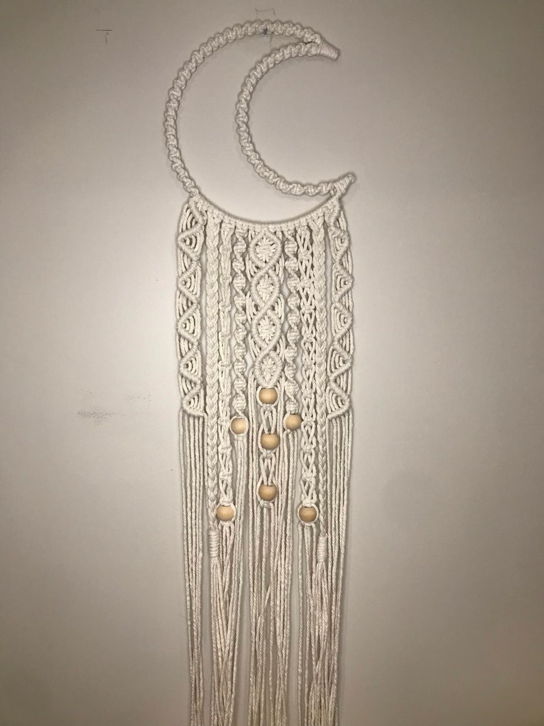 Macrame Moon Wall Hanging - Etsy