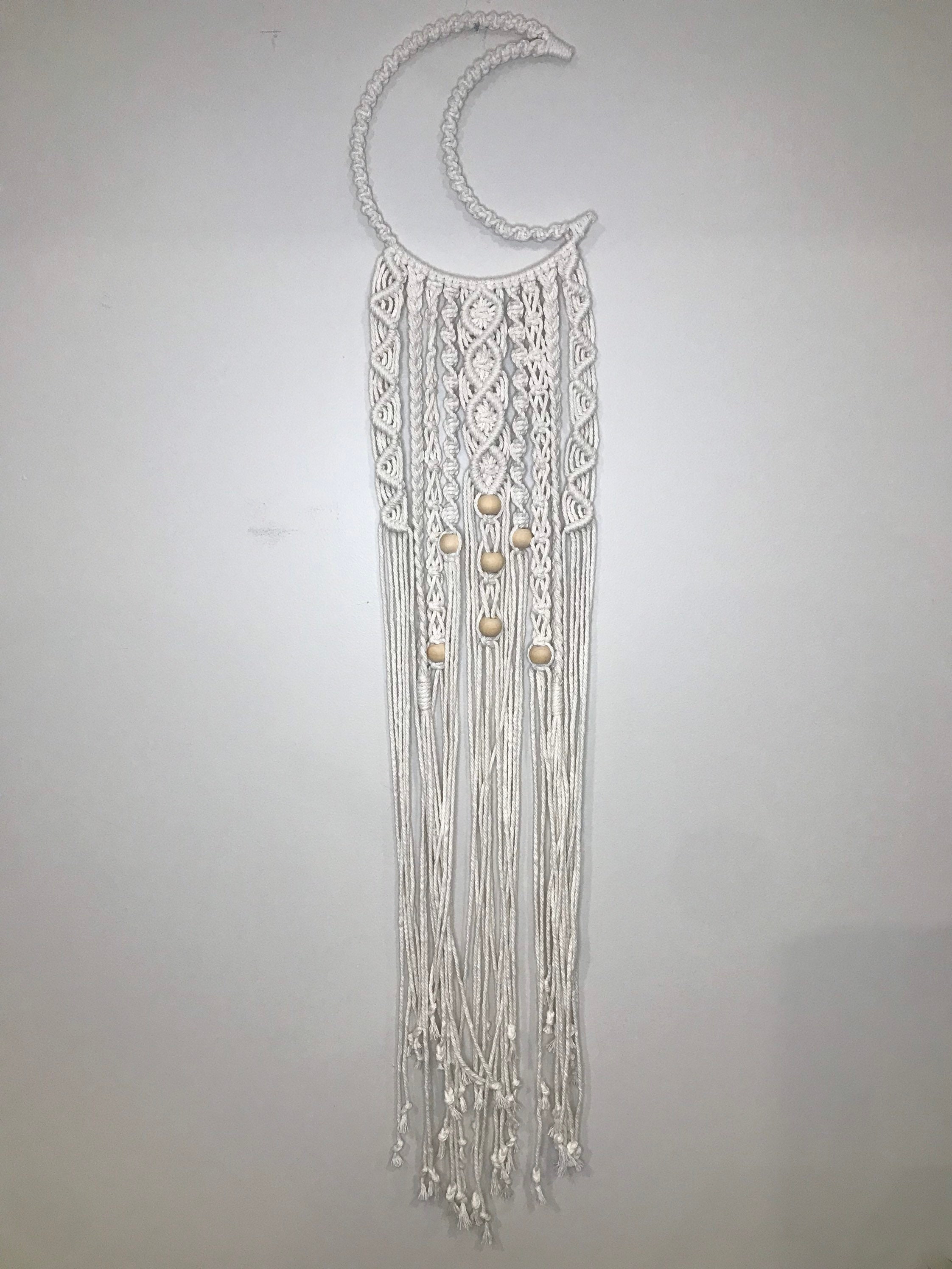 Macrame Moon Wall Hanging - Etsy