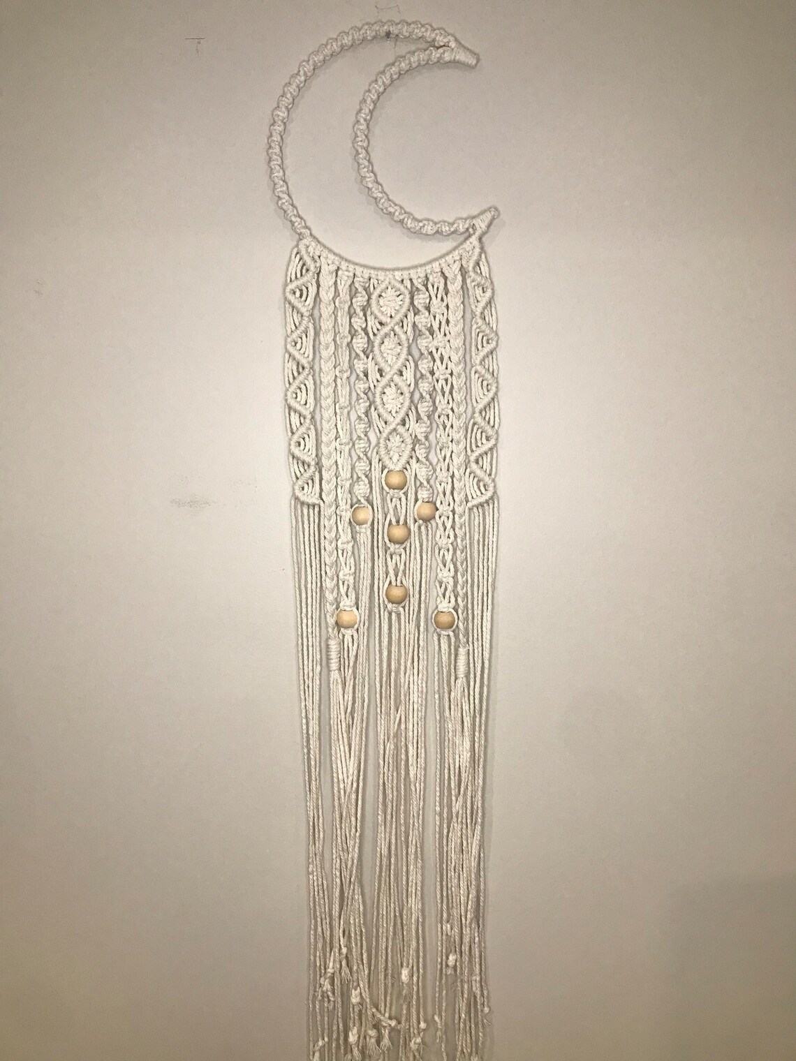 Macrame Moon Wall Hanging - Etsy