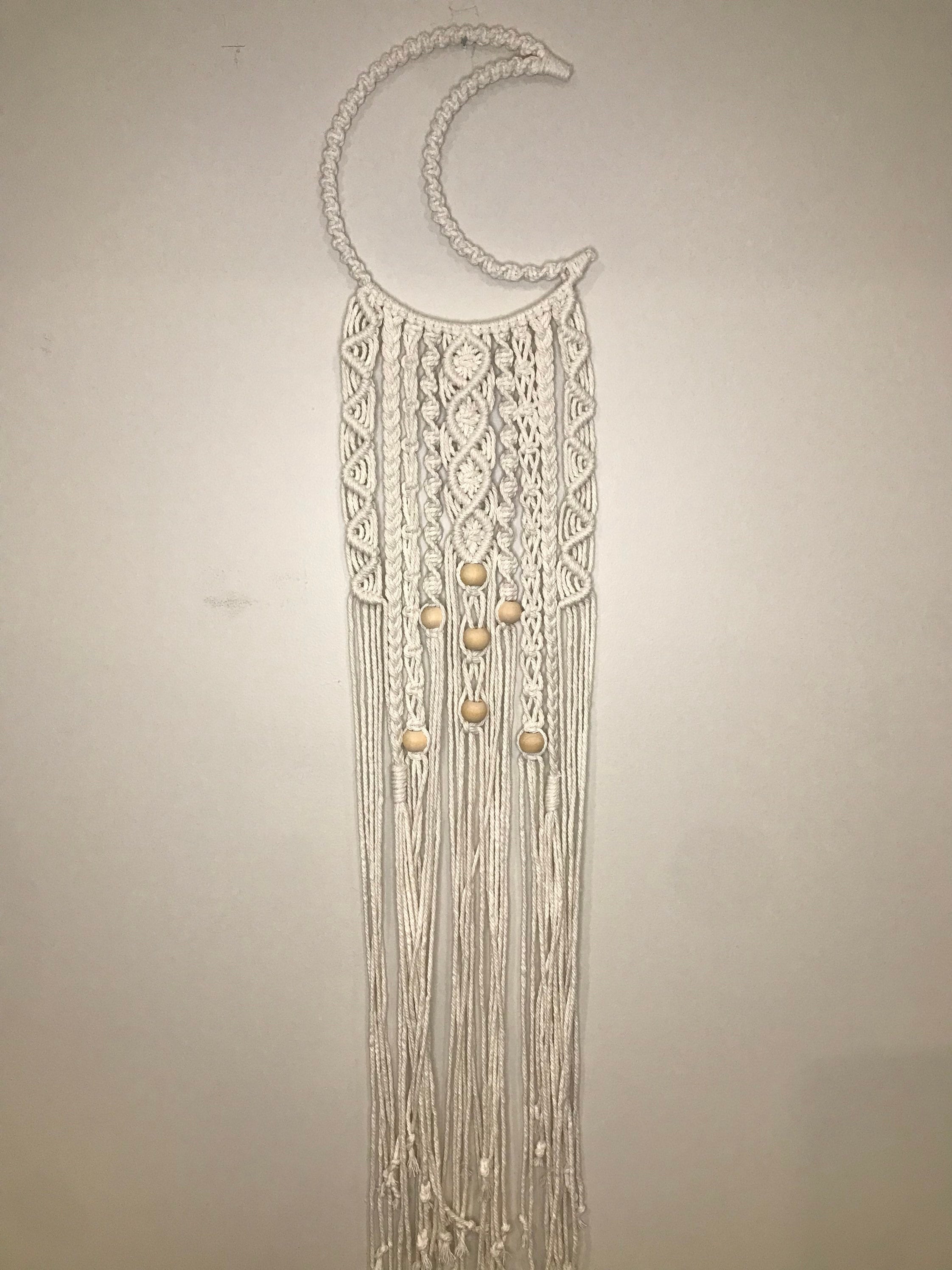 Macrame Moon Wall Hanging - Etsy