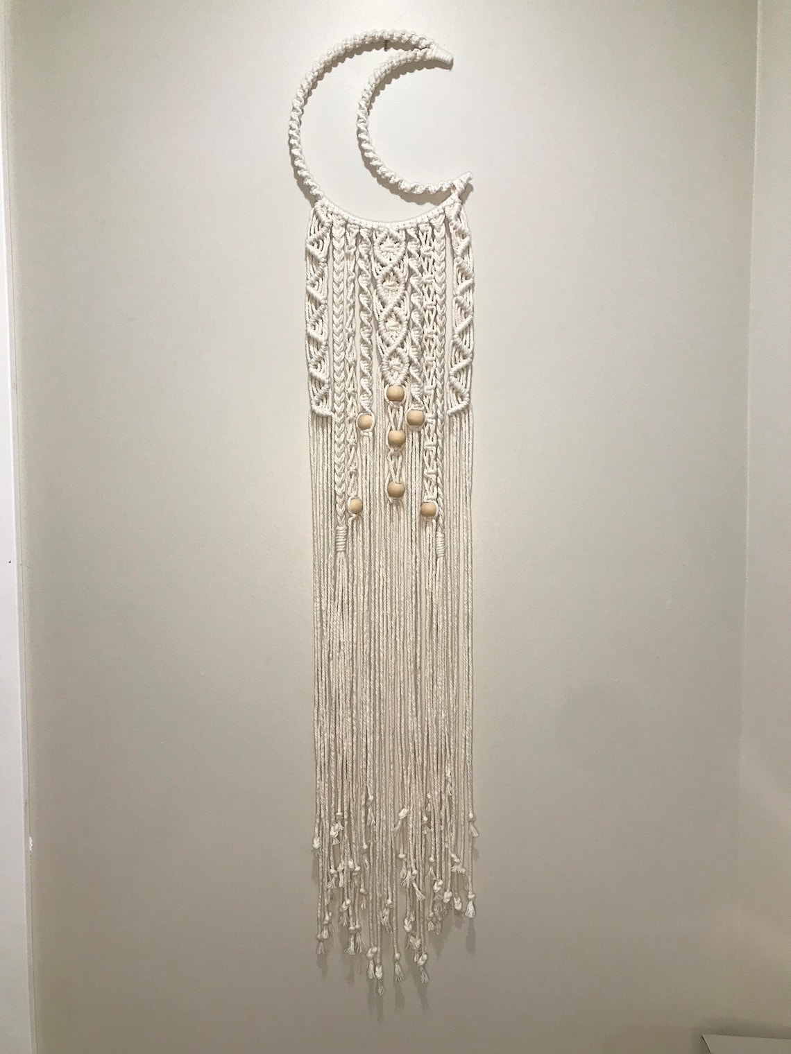 Macrame Moon Wall Hanging - Etsy
