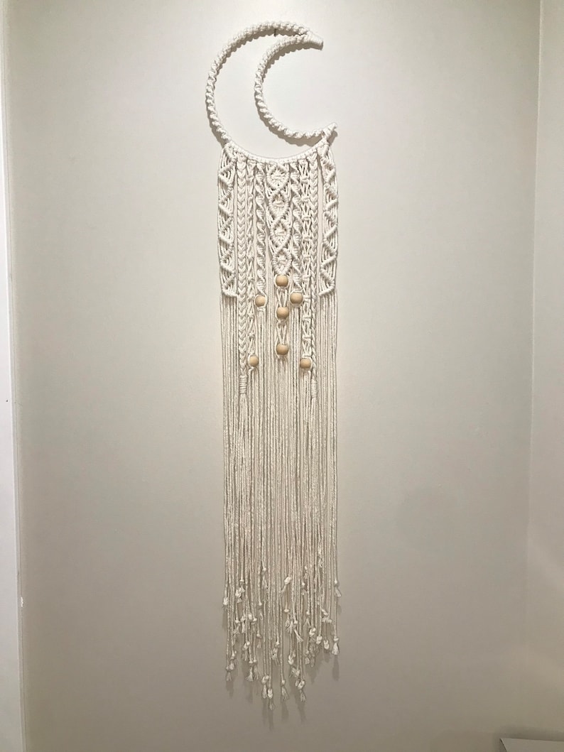 Macrame Moon Wall Hanging - Etsy