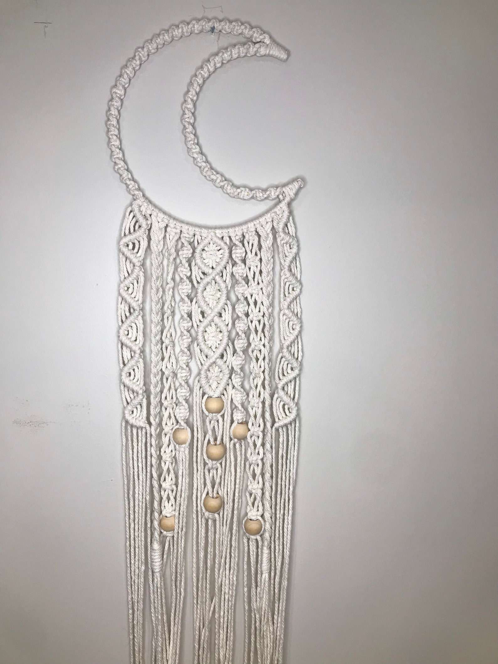 Macrame Moon Wall Hanging - Etsy