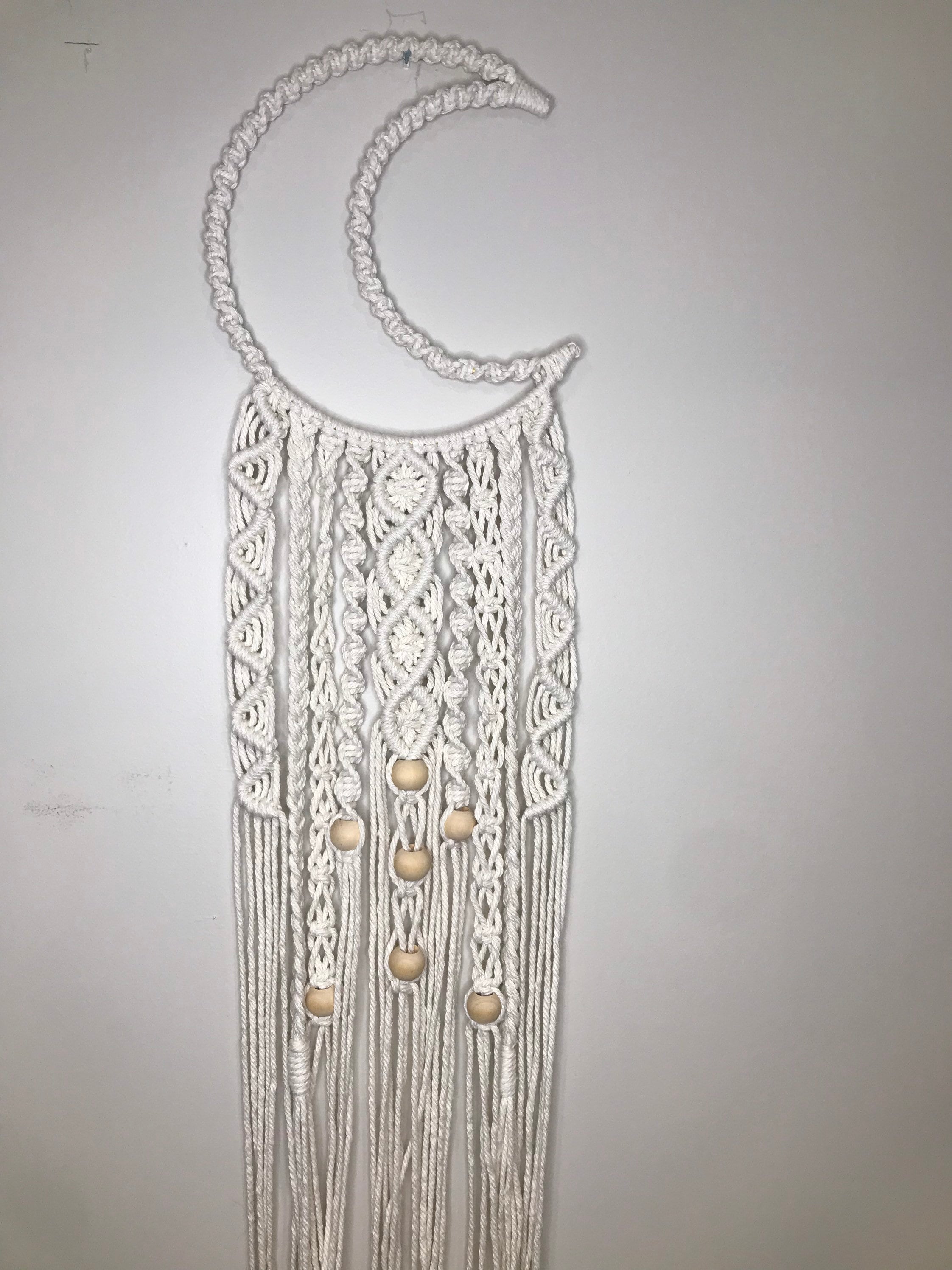 Macrame Moon Wall Hanging - Etsy