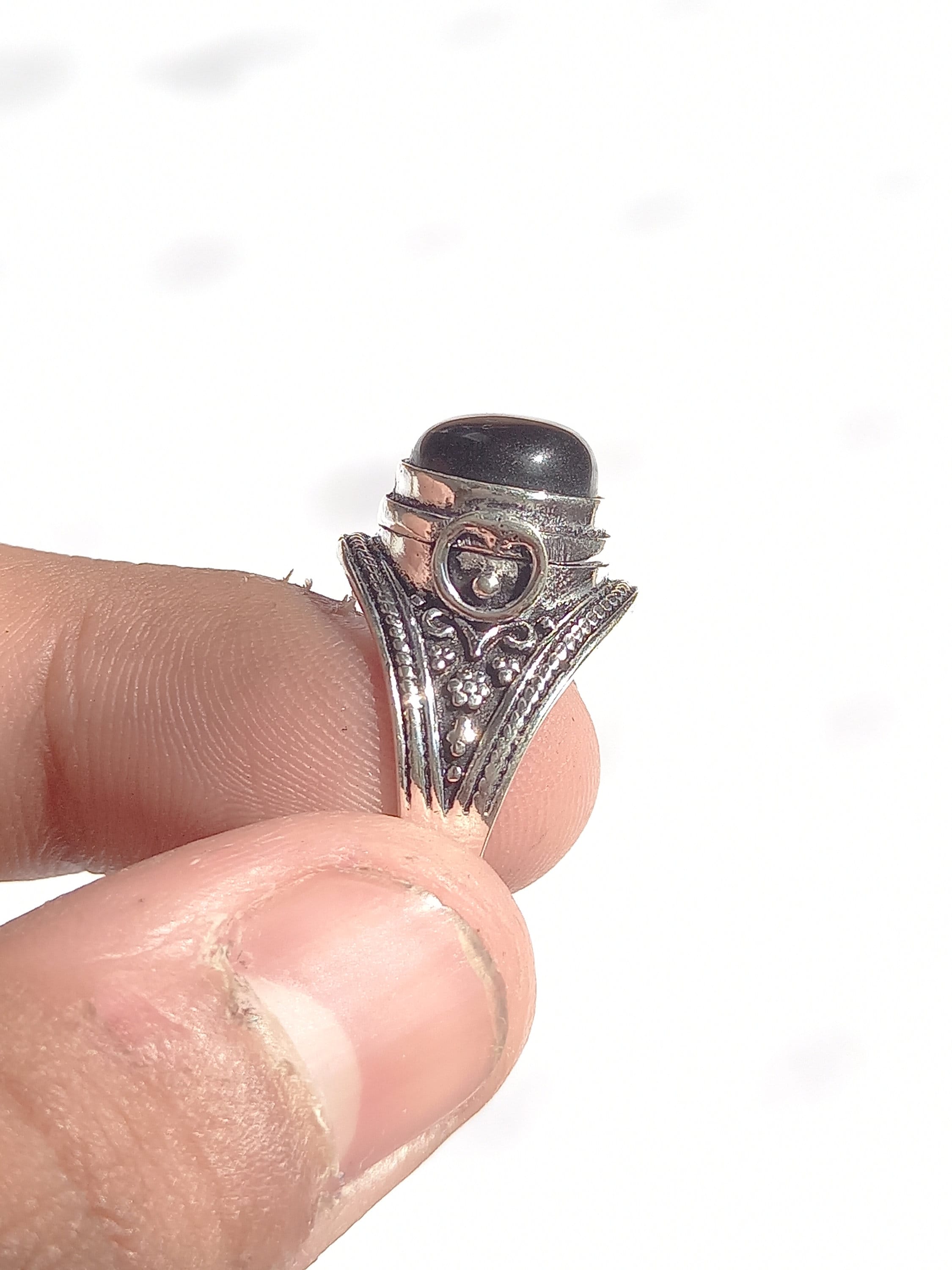 Poison Ring, Majestic Silver Box Ring, Pill Box Ring, Openable Ring ...