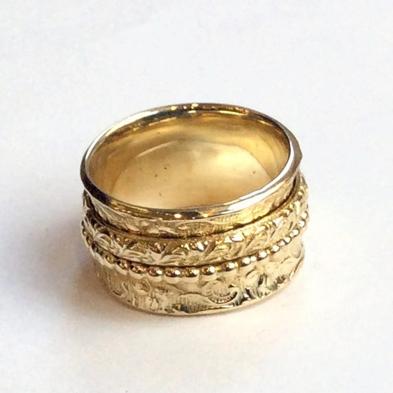 Gold Spinner Ring - Etsy