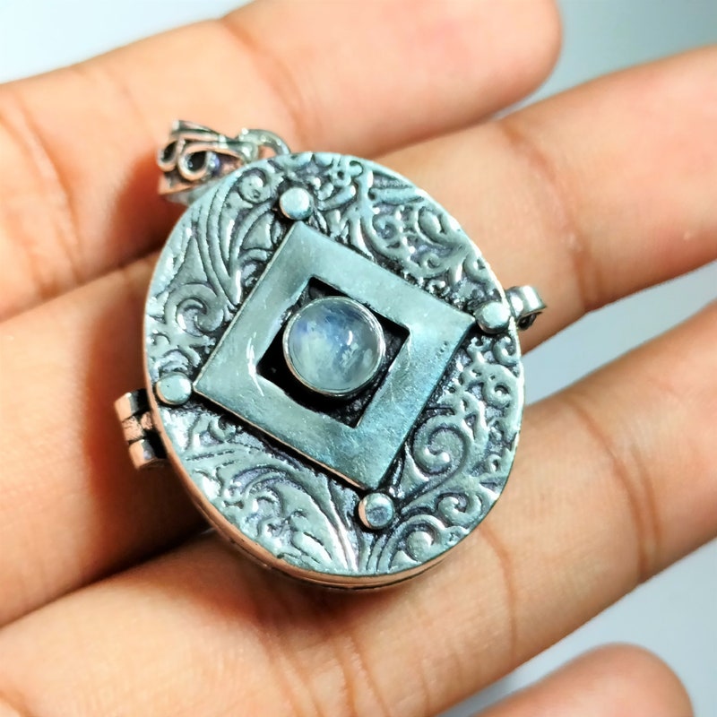 Cloissone Pendant Silver - Etsy