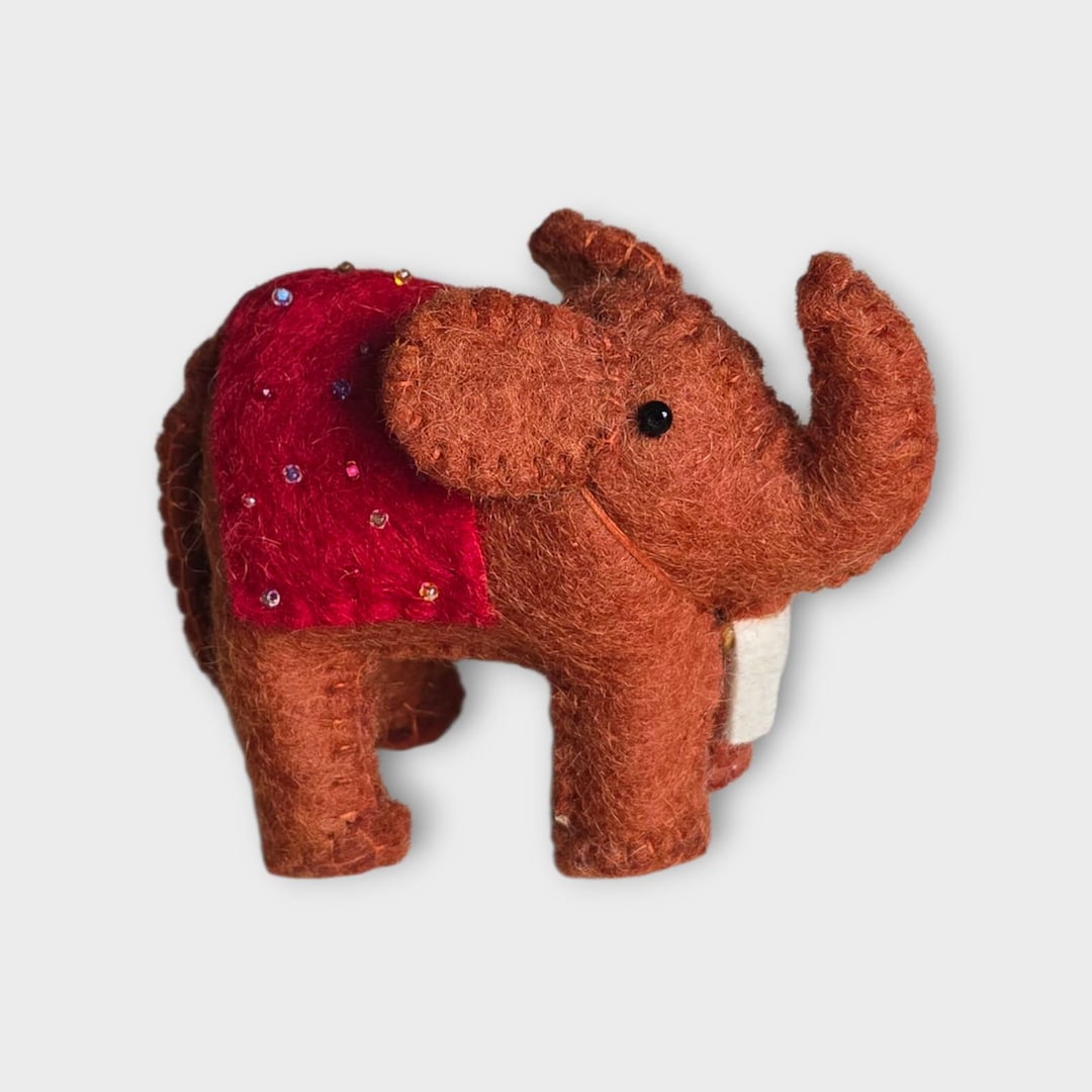 Felt Wool Animal Dećor, Cute Felt Yak and Elephant, Christmas ...