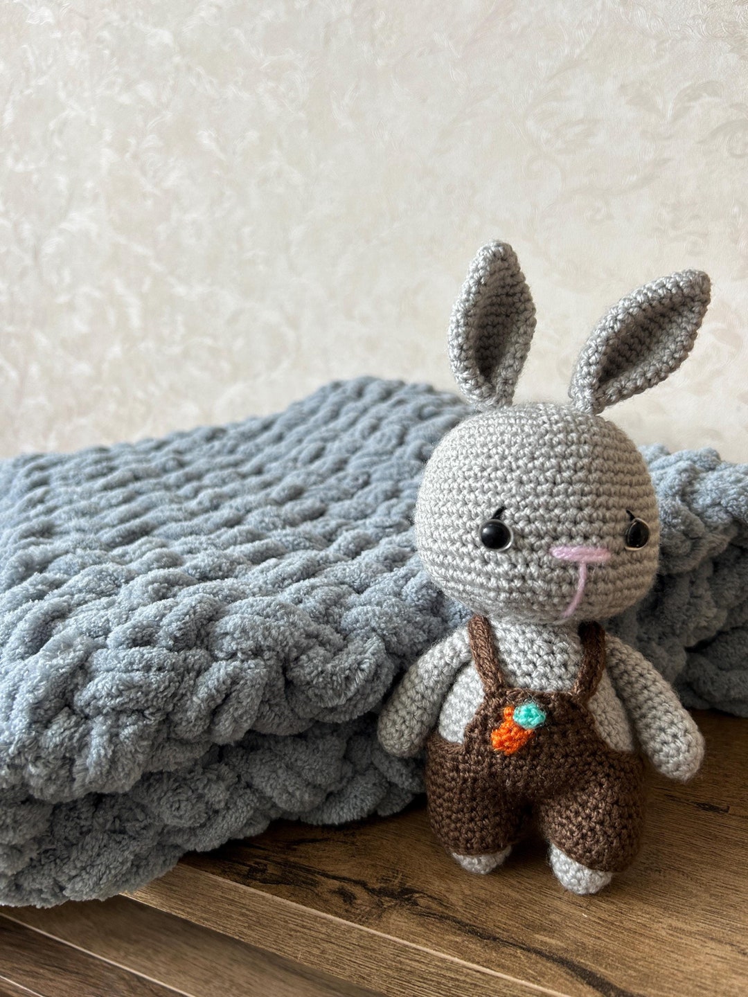 Puffy Baby Blanket With Crochet Toy Alize Puffy Chunky Knit Blanket - Etsy