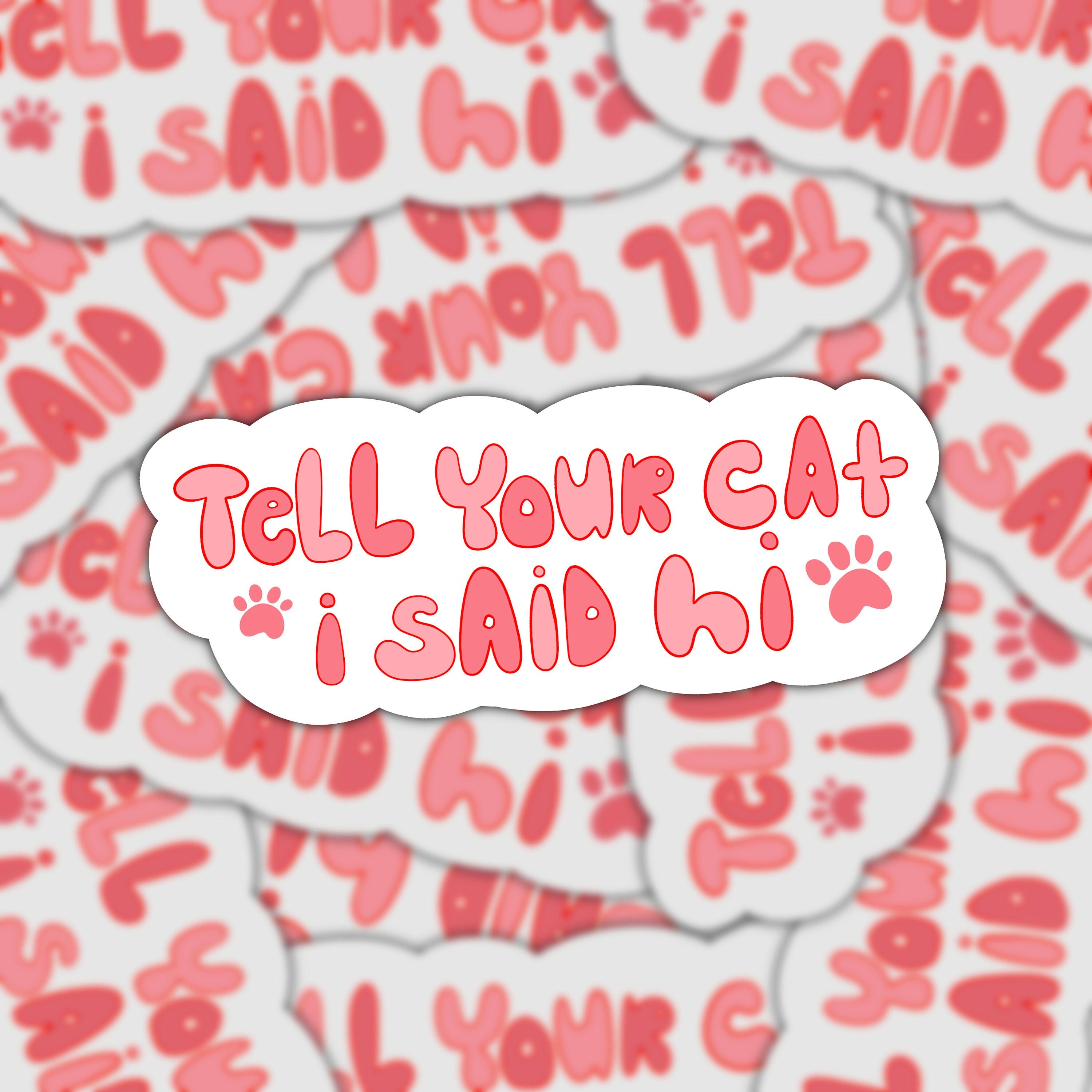 Lazy Stickers Cute Cat Sticker Pack SP014 Vinyl Stickers Funny Laptop ...