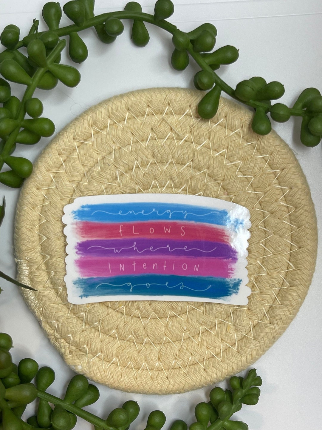 Energy Sticker, Intention Sticker, Energy Flows Where Intention Goes ...