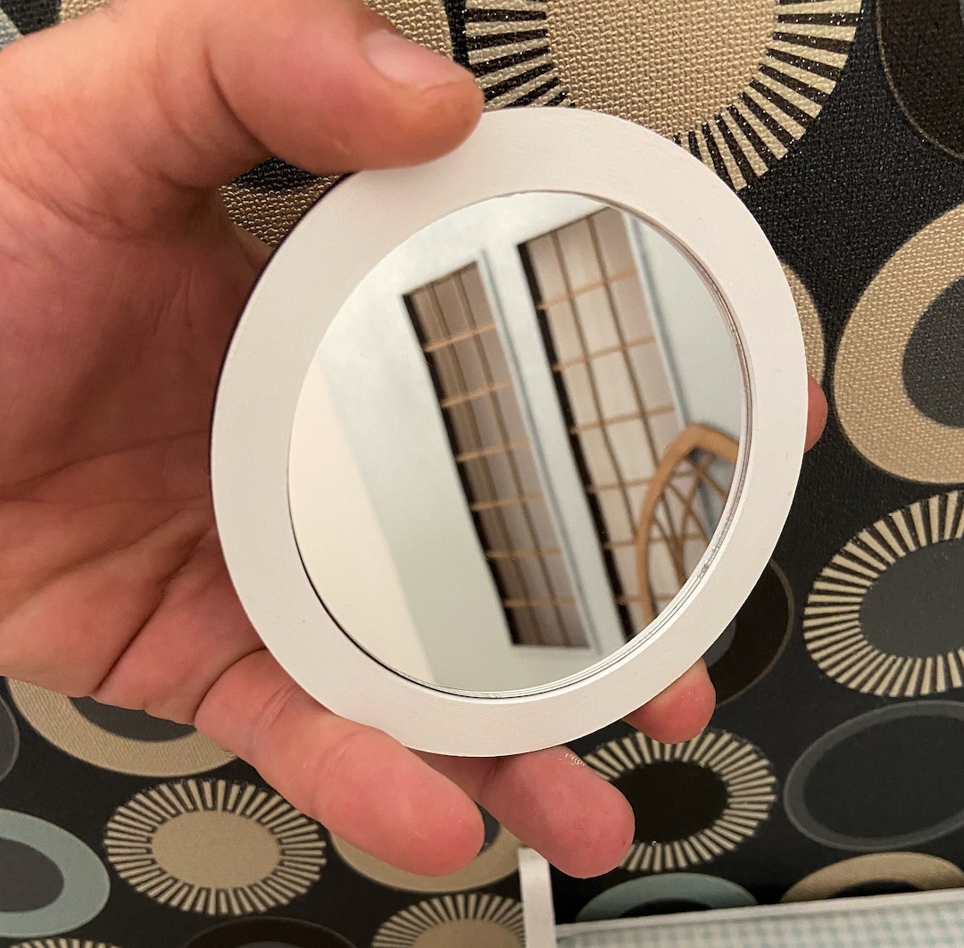 Doll Mirror 1/6 or 1:12 Scale - Modern Mini Doll House Furniture ...