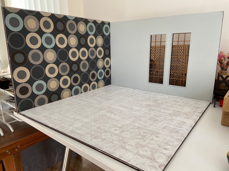 Roombox 2 Walls 1:6 Doll Corner Dollhouse Room Room for - Etsy