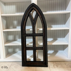 Miniature Gothic Cathedral Window, Gothic Church Medieval Window Frame ...