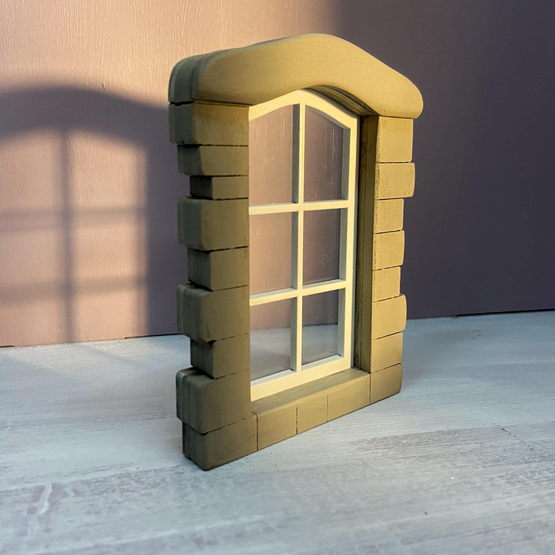 Dollhouse Window, Window Frame With Glass for Dollhouse, DIY Accessory ...