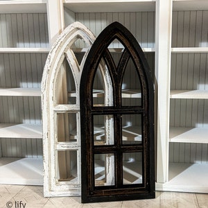 Miniature Gothic Cathedral Window, Gothic Church Medieval Window Frame ...