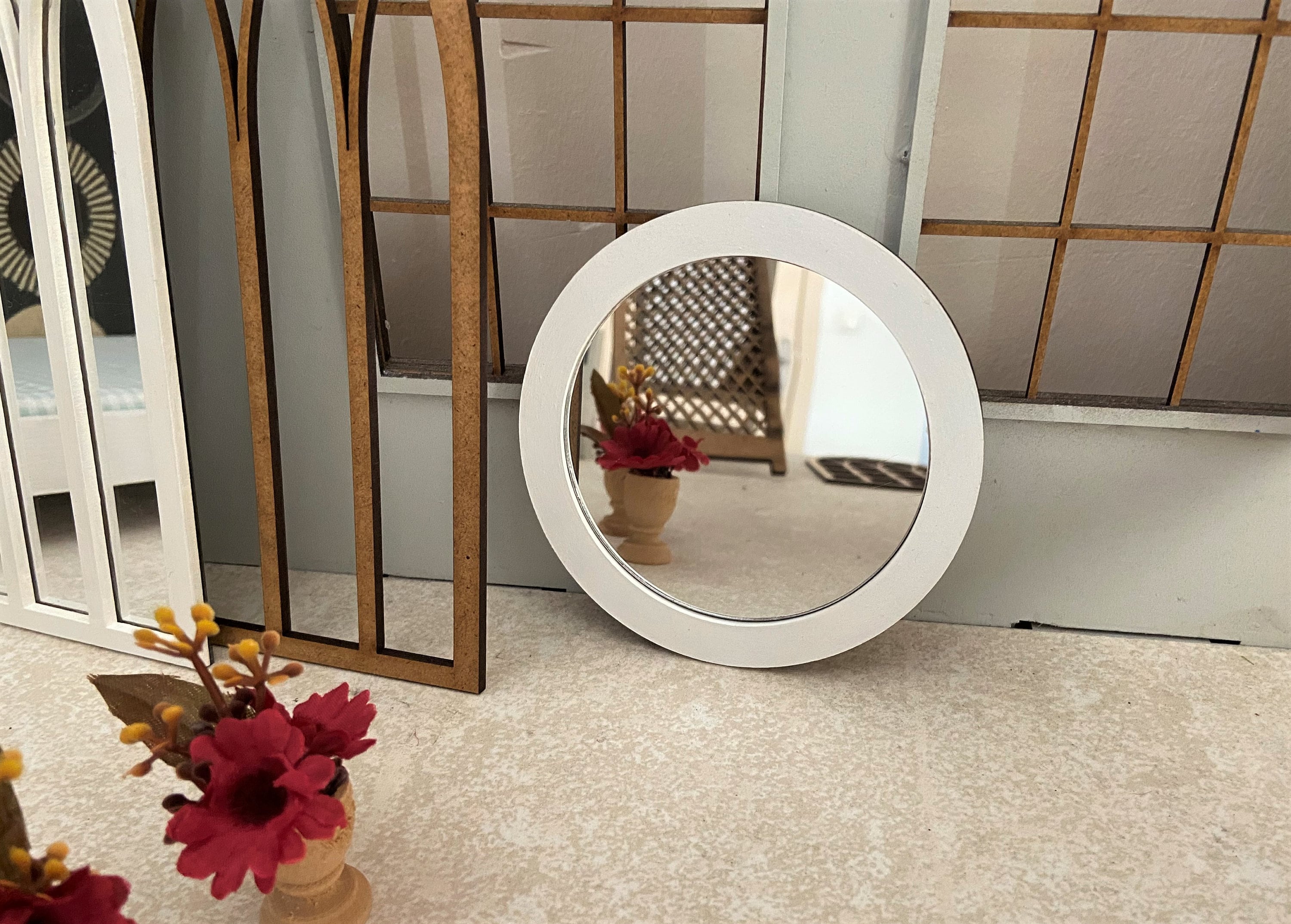 Doll Mirror 1/6 1:12 Scale Modern Mini Doll House Furniture | Etsy