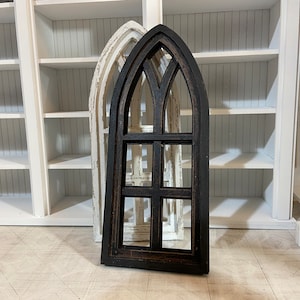 Miniature Gothic Cathedral Window, Gothic Church Medieval Window Frame ...