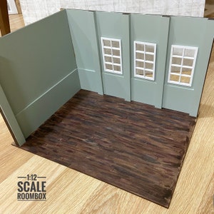 Dollhouse Miniature Roombox | Room Box | 1:12 Scale Miniature | Diorama ...