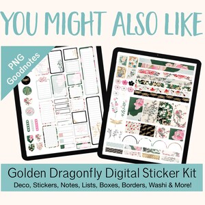Digital Sticker Kit: Spring Flowers | Goodnotes, PNG Files | Stickers ...