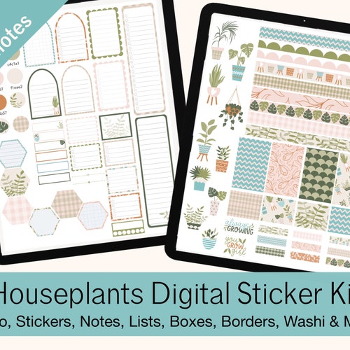 Digital Sticker Kit: Spring Flowers Goodnotes PNG Files - Etsy