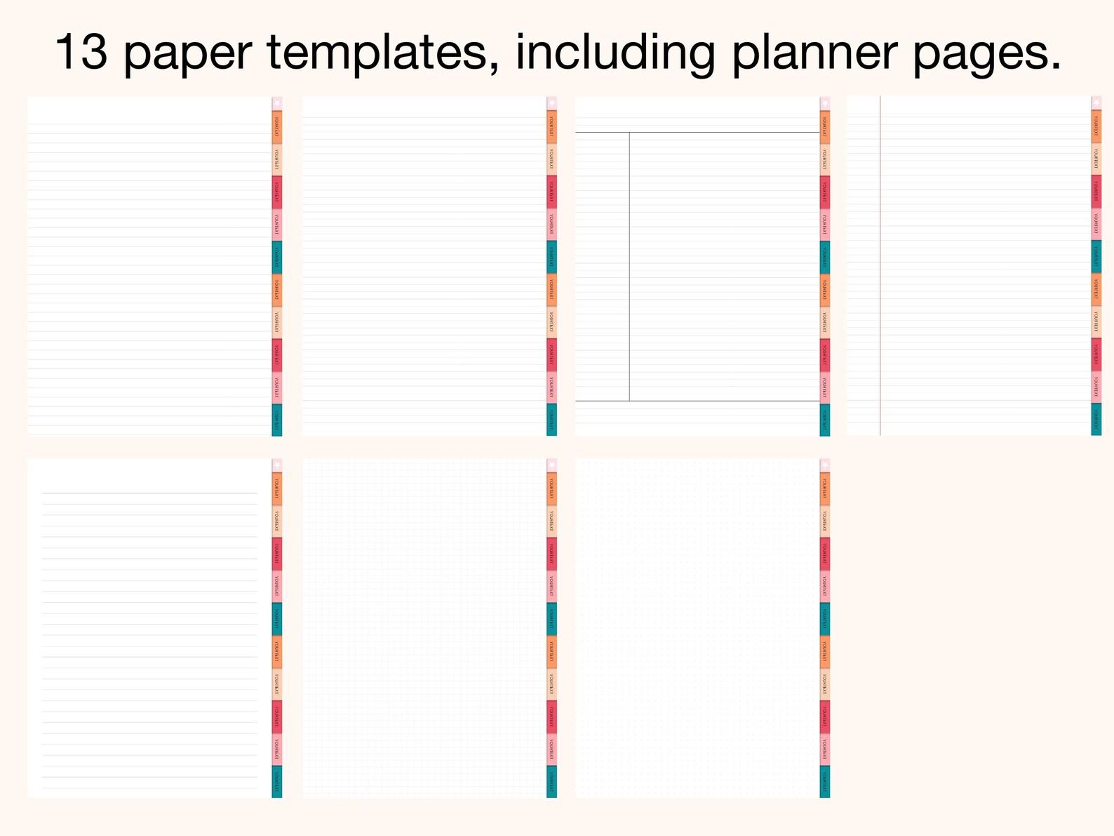 Custom-built Digital Notebook 10 Subjects Choose Tab Text - Etsy