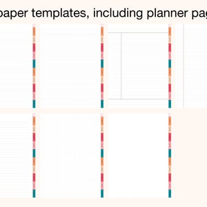 Custom-built Digital Notebook 10 Subjects Choose Tab Text and Colors ...