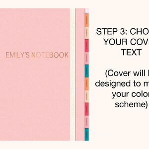 Custom-built Digital Notebook 10 Subjects Choose Tab Text and Colors ...