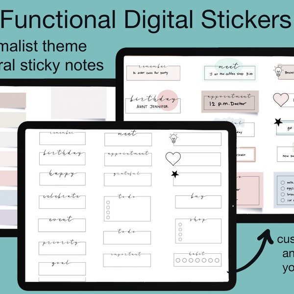 Neutral Stickers - Etsy