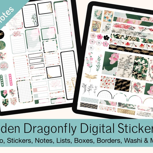 Digital Sticker Kit: Spring Flowers Goodnotes PNG Files - Etsy