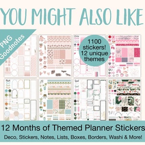 Digital Sticker Kit: Spring Flowers | Goodnotes, PNG Files | Stickers ...