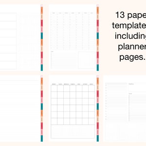 Custom-built Digital Notebook 10 Subjects Choose Tab Text and Colors ...