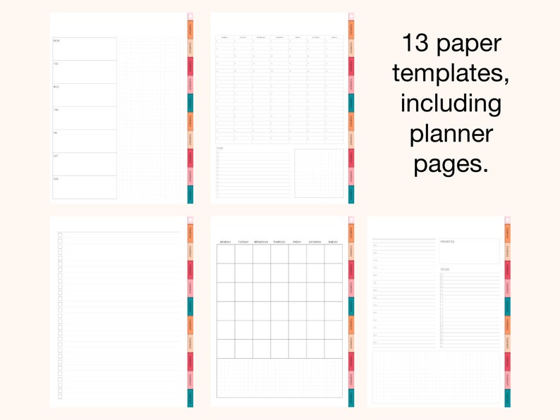 Custom-built Digital Notebook 10 Subjects Choose Tab Text - Etsy