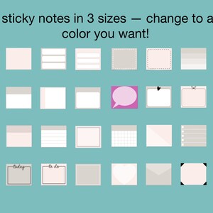 Color Changing Goodnotes Sticky Notes, Elements, Widgets for Goodnotes ...