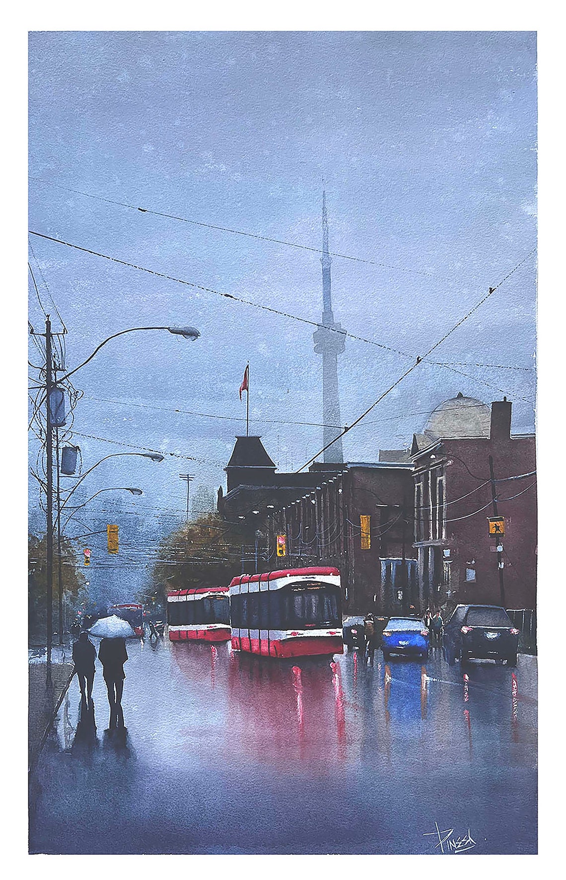 King Street Toronto Painting // Fine Art Print of Painting by Toronto ...